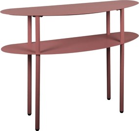 Vínový kovový konzolový stolek 28x90 cm Riqueza – Leitmotiv