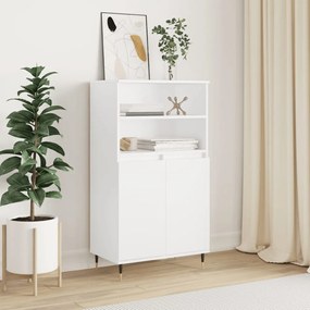 Skříň highboard bílá 60 x 36 x 110 cm kompozitní dřevo