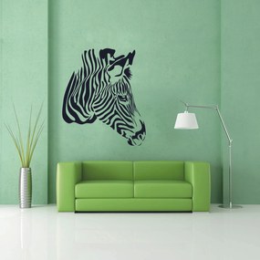 Samolepka na zeď - Zebra profil (51x60 cm) - PopyDesign