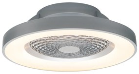 Mantra 7125 Tibet, stropní svítidlo s ventilátorem a dálkovým ovladačem, LED 70W 2700K-5000K, ventilátor 35W, stříbrná