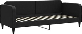 Válenda s matrací černá 80 x 200 cm textil 3196795