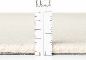 ELLE Decoration, Kusový koberec Puristic Knots 106318 Natural White kruh z kolekce Elle, 200x200 (průměr) kruh, bílá, ložnice