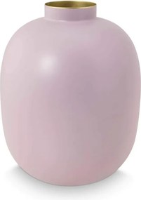 Pip Studio velká kovová váza 32cm, lila matná (Kovová váza v lila barvě )