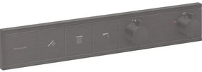 Hansgrohe RainSelect Termostatická podomítková baterie pro 3 vývody, kartáčovaný černý chrom 15381340