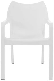 SET 2 stohovacích židlí Elisabeth white