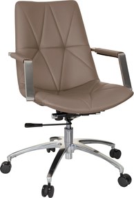 XXXLutz OTOČNÁ ŽIDLE, vzhled kůže, cappuccino MID.YOU - Online Only kancelářské židle - 001918042003