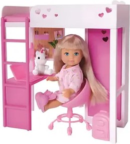 SIMBA Panenka Evi Love Evička Můj pokojíček / 12 cm / s postýlkou, pra