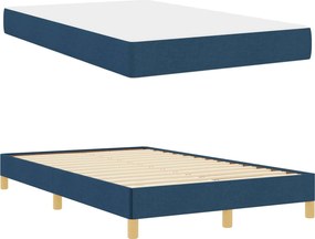 Postel s boxspringem s matrací Modrá 120 x 190 cm textil 3398555