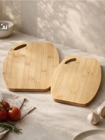 Sinsay - Bambusová prkénka na krájení 2 pack - béžová