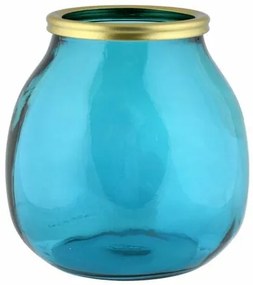San Miguel VIDRIOS SAN MIGUEL !RECYCLED GLASS! Váza MONTANA, 28cm|4,35L, sv. modrá