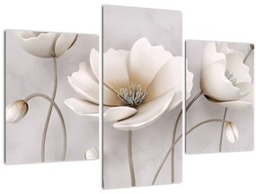 Obraz bílých květin (90x60 cm), 40 dalších rozměrů