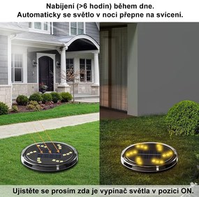 Bezdoteku LEDsolar venkovní světlo k zapíchnutí Star 8 ks, 18 LED, bezdrátové, iPRO, 1W, teplá barva