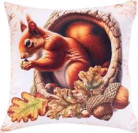 Sada 3 ks povlaků na polštářky LESNÍ ZVÍŘÁTKA 45 x 45 cm