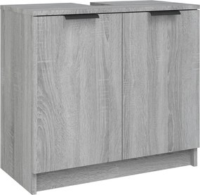 vidaXL Koupelnová skříňka šedá sonoma 64,5x33,5x59 cm kompozitní dřevo [817064]