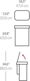 Simplehuman SENSOR bílá ocel / Odpadkový koš / Bezdotykový / Hlasové a