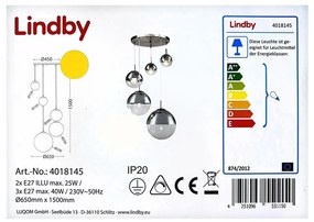 Lindby Lindby - Lustr na lanku RAVENA 3xE27/40W/230V + 2xE27/25W/230V LW0843