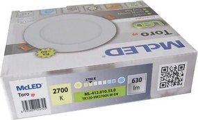 LED podhledové svítidlo McLED TORO R9 TR120-9W2700K-W-EN teplá bílá ML-412.010.33.0