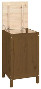 823577 vidaXL Box na prádlo medově hnědý 44 x 44 x 76 cm masivní borové dřevo