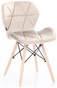 Skandinávská čalouněná židle, 73x47x37 cm,různé barvy Barva: stříbrná