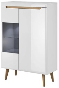 Obývací stěna NORDI b | sestava B | bílá lesk