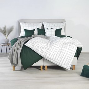 Saténové povlečení Royal Dream - dark green Velikost: atypický 200 x 200 + 2 x 70 x 90