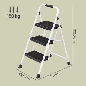 Skládací ocelové schůdky GSLB35203WZ01