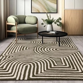 Zelený ručně tkaný vlněný koberec 120x170 cm Reef – Asiatic Carpets