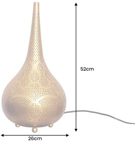 Designová stojanová lampa Uwizeye 52 cm zlatá