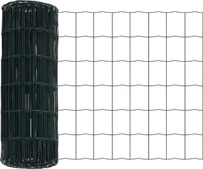 Evropský plot se hroty 50 x 0,4 m Ocel potažená PVC Zelená 3350607