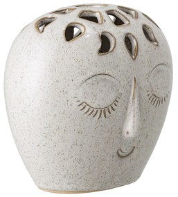 Bloomingville Keramická váza Elissa White, béžová barva, keramika