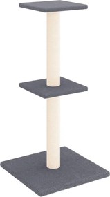 Škrabadlo pro kočky se sisalovými sloupky tmavě šedé 73 cm 172036