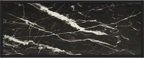 TV stolek černý s černým mramorovým sklem 100 x 40 x 40 cm 322858