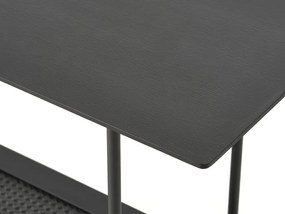 Černý konzolový stolek 37x100 cm Pensacola – Unique Furniture