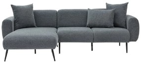Hanah Home Rohová pohovka SIDE šedá levá 252 cm
