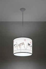 Bílé dětské svítidlo Puss – Sollux