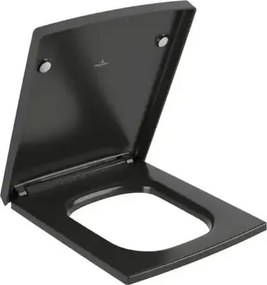 Villeroy  Boch - WC sedátko, SoftClosing, QuickRelease, Pure Black