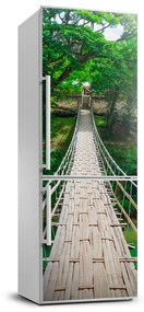 Wallmuralia Nálepka na ledničku samolepící Visací most 60x180 cm