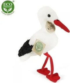 RAPPA Plyšový čáp 15 cm / ECO-FRIENDLY / od 0 měsíců