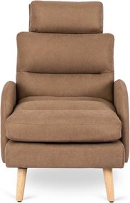 Rozkládací křeslo Zenro, hnědá