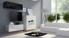Gibmeble obývací stěna Calabrini 9 barevné provedení černobílá