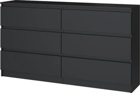 FALCO Komoda Malvína M6 140 černá