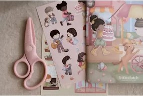 Little Dutch Knížka se samolepkami Nakupování Rosa / od 3 let