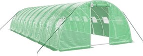 Skleník s ocelovým rámem zelený 40 m² 10 x 4 x 2 m 3188064