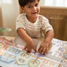 Little Dutch Knížka se samolepkami Hasičská stanice Jim