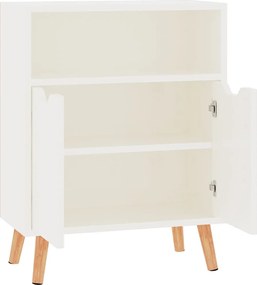Příborník bílý s vysokým leskem 60x30x72 cm kompozitní dřevo 326828