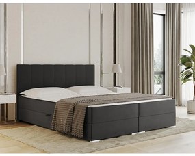 Kontinentální postel dvoulůžko BOXSPRING MOET + topper v ceně | 160x200 | VÝBĚR TKANIN