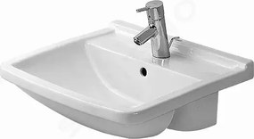 DURAVIT - Starck 3 Umyvadlo vestavné 550x460 mm, s 1 otvorem pro baterii, s WonderGliss, bílá (03105500001)