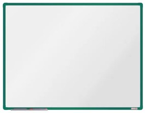 Bílá magnetická popisovací tabule boardOK, 1200 x 900 mm, zelený rám