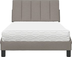 Postel s matrací Hanko taupe 100 x 200 cm textil 3310514
