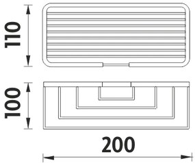 Nimco Drátěná polička - OP 112N-26